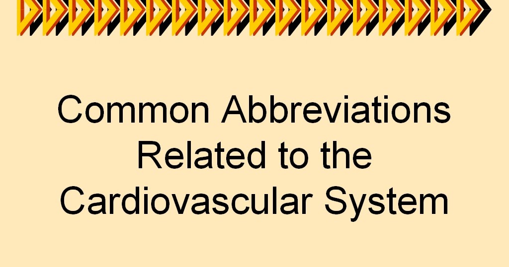 Student Survive 2 Thrive: Common Abbreviations Related to the ...