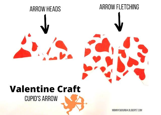 Mommy Suburbia: Simple Valentine's Day Cupid's Arrow Craft