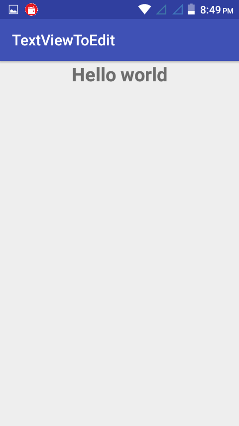 Androidissimples: How To Edit Textview in Android