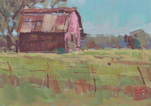 compelled to paint: the art of david boyd, jr.: Barn on Lamar Potts Road