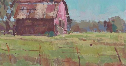 compelled to paint: the art of david boyd, jr.: Barn on Lamar Potts Road