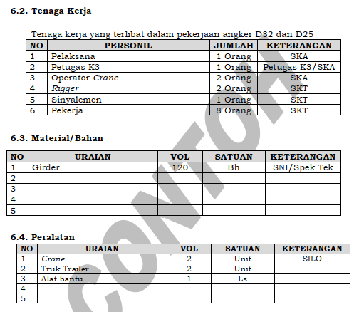 RMPK/RMK 2021 - Contoh Format Rencana Mutu Pekerjaan Konstruksi yang ...