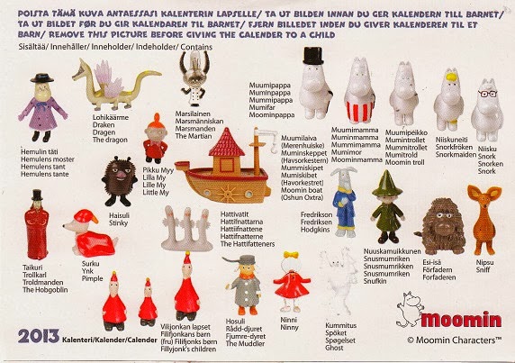 Muuminukketalo: Muumijoulukalenteri 2013