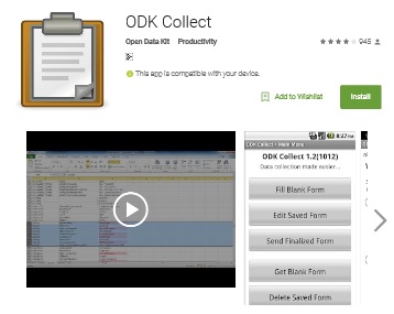 Menggunakan ODK collect - megadiveristy zone
