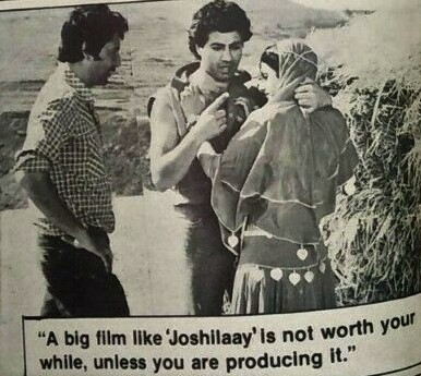 Sridevi: Sridevi and Sunny Deol on the sets of Joshilaay