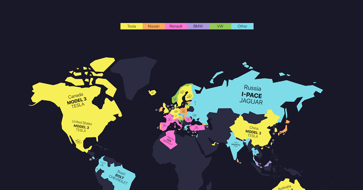 The Most Popular Electric Vehicle In The World, Mapped