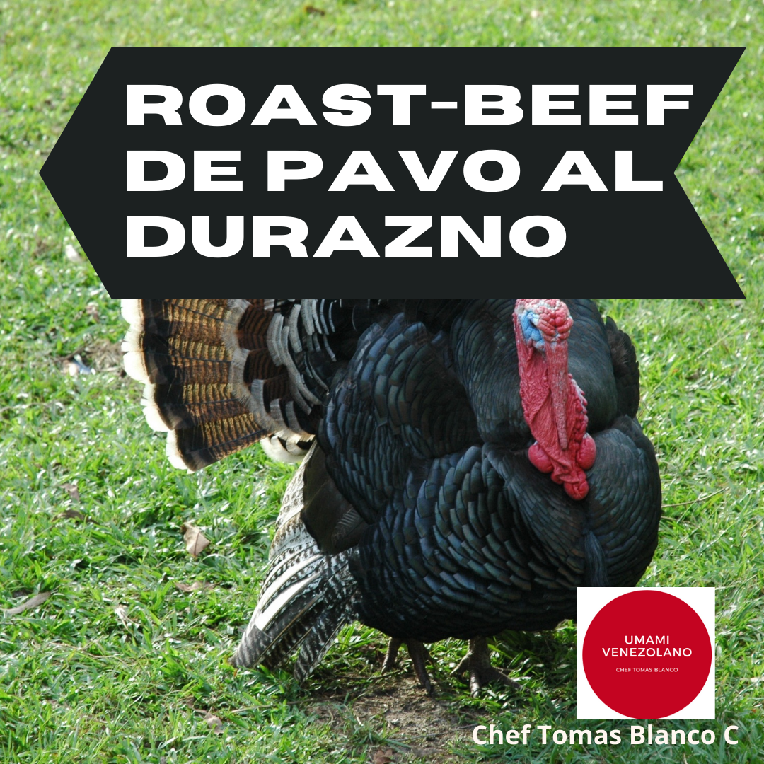 Roast-beef de pavo al durazno