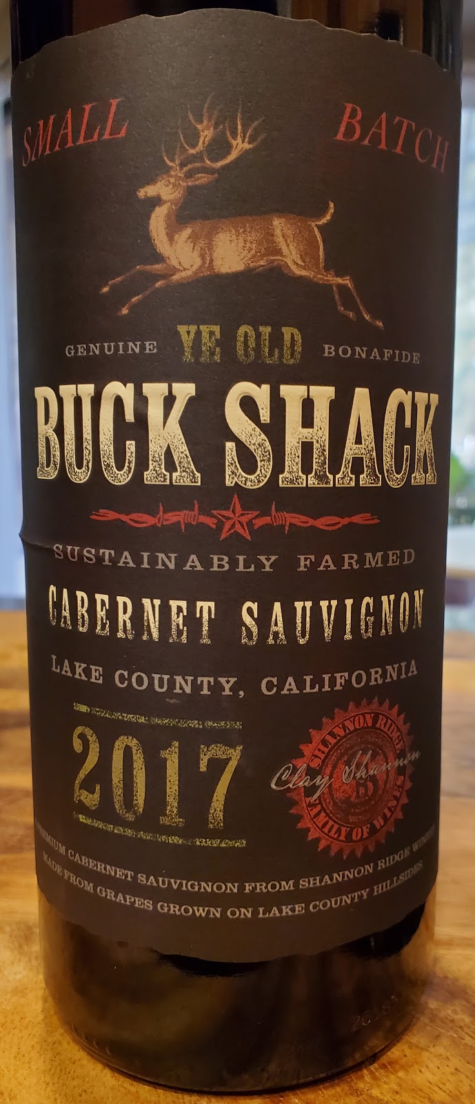 Wine Reviews For The Average Wine lover: 2017 Buck Shack - Cabernet ...