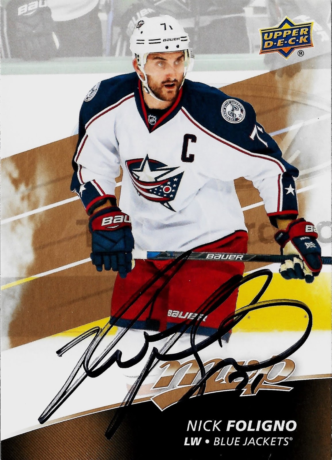 Hell's Valuable Collectibles: Nick Foligno: Two Autographed Cards