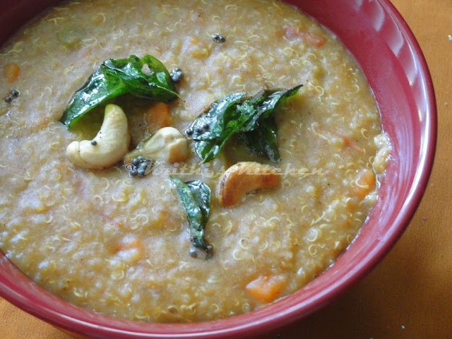 Krithi's Kitchen: Bisi Bele Bhath with Quinoa / Quinoa Lentil ...
