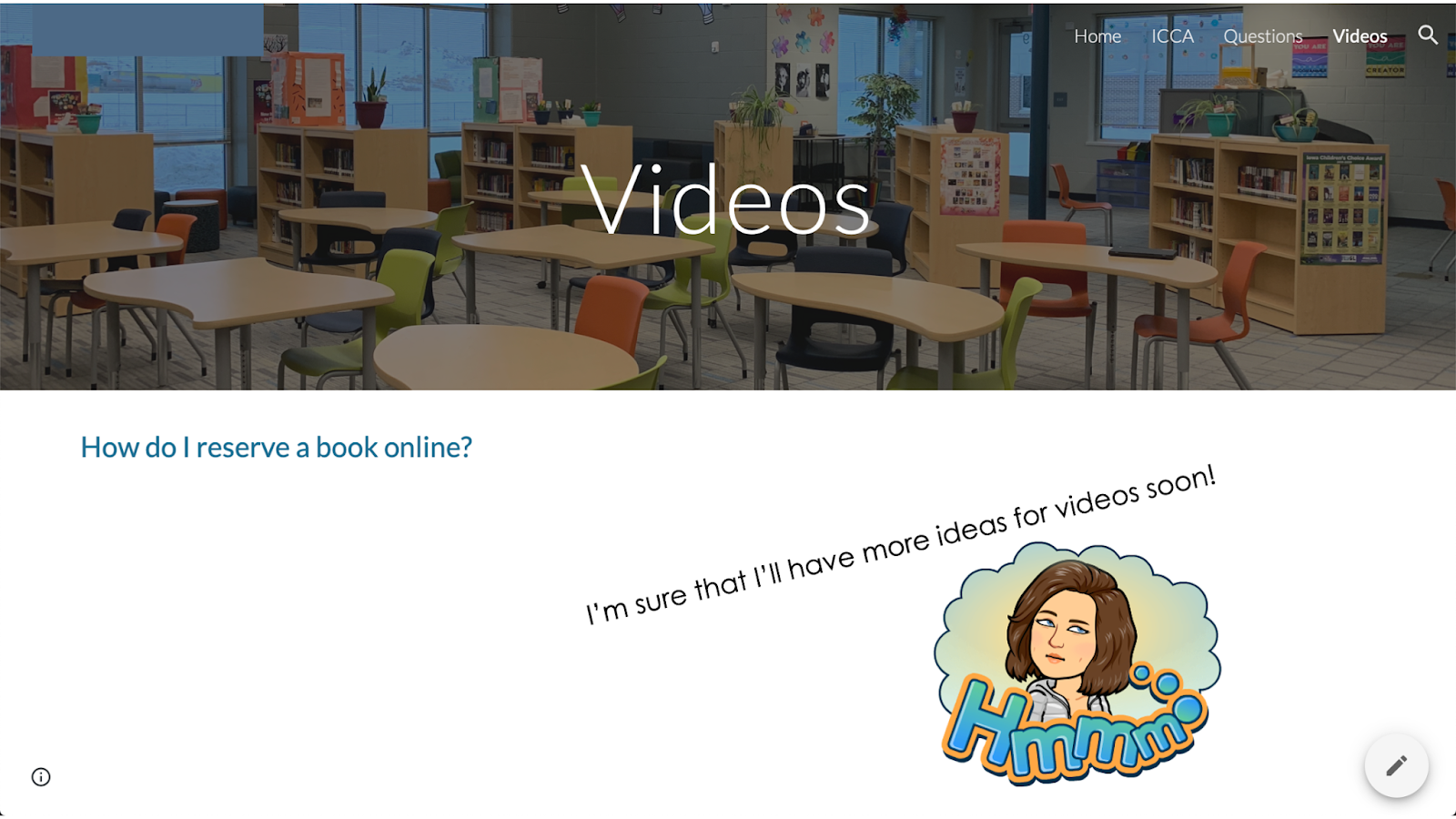 Google Sites and Google Classroom in the Library | Fifth in the Middle