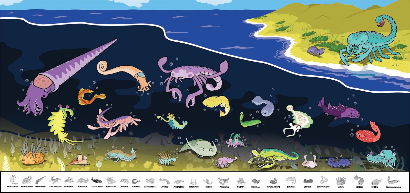 Art and Design of David. E: Paleozoic alphabet 1