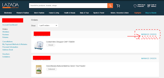 Proses pulang dan refund barang Lazada