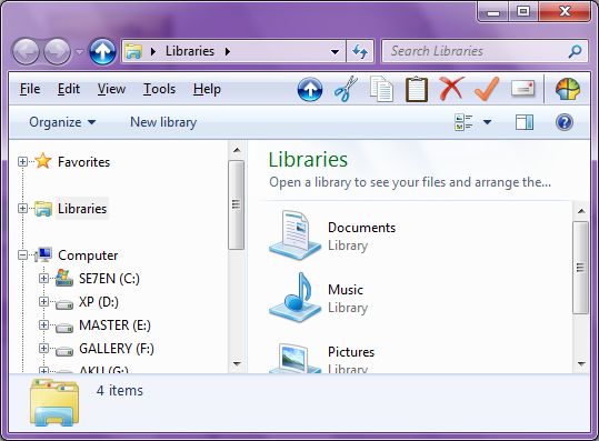 Mengganti Tampilan Start Menu menjadi Classic dan menampilkan Toolbar ...