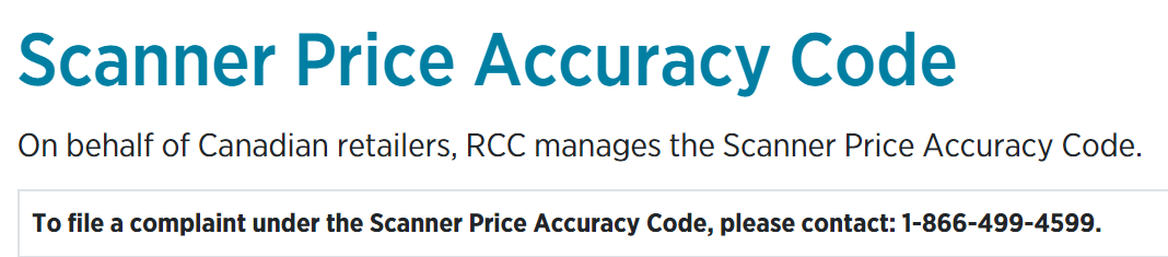 Scanner Price Accuracy Code 政策简介
