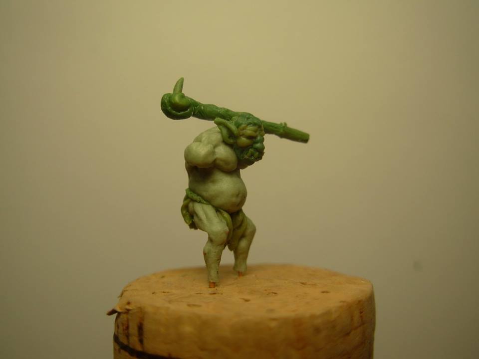 10mm Wargaming: 10mm Half-Troll from Dark Fields Factory