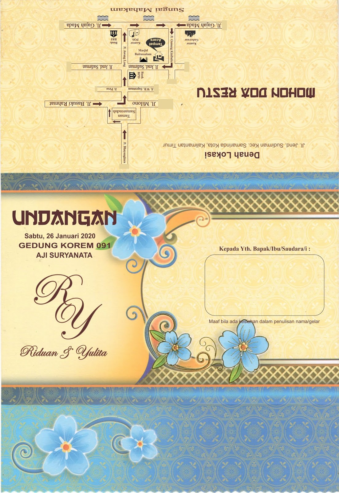 Cara Layout dan Cetak Undangan Blangko - TUTORiduan.com