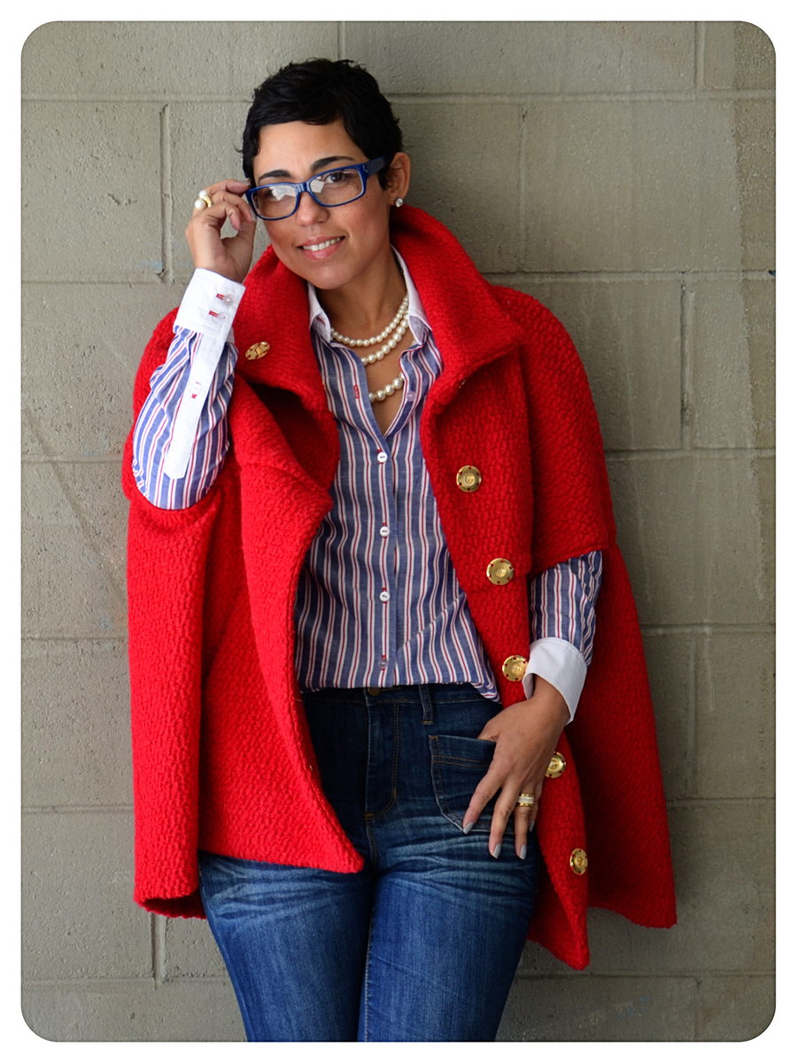 OOTD: DIY Shirt & DIY Cape + Pattern Review Burda 7136 |Fashion ...