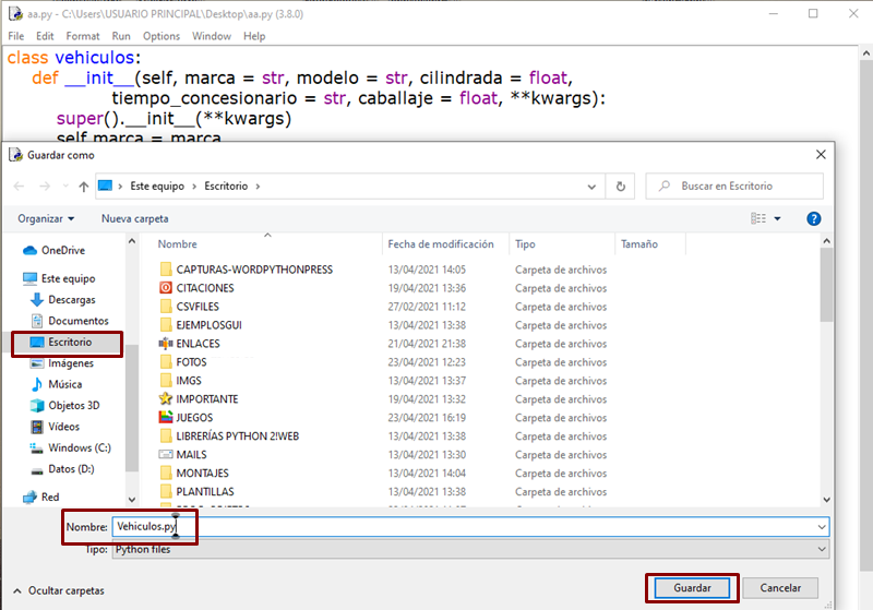 APRENDER A PROGRAMAR CON PYTHON: SUPUESTO 2