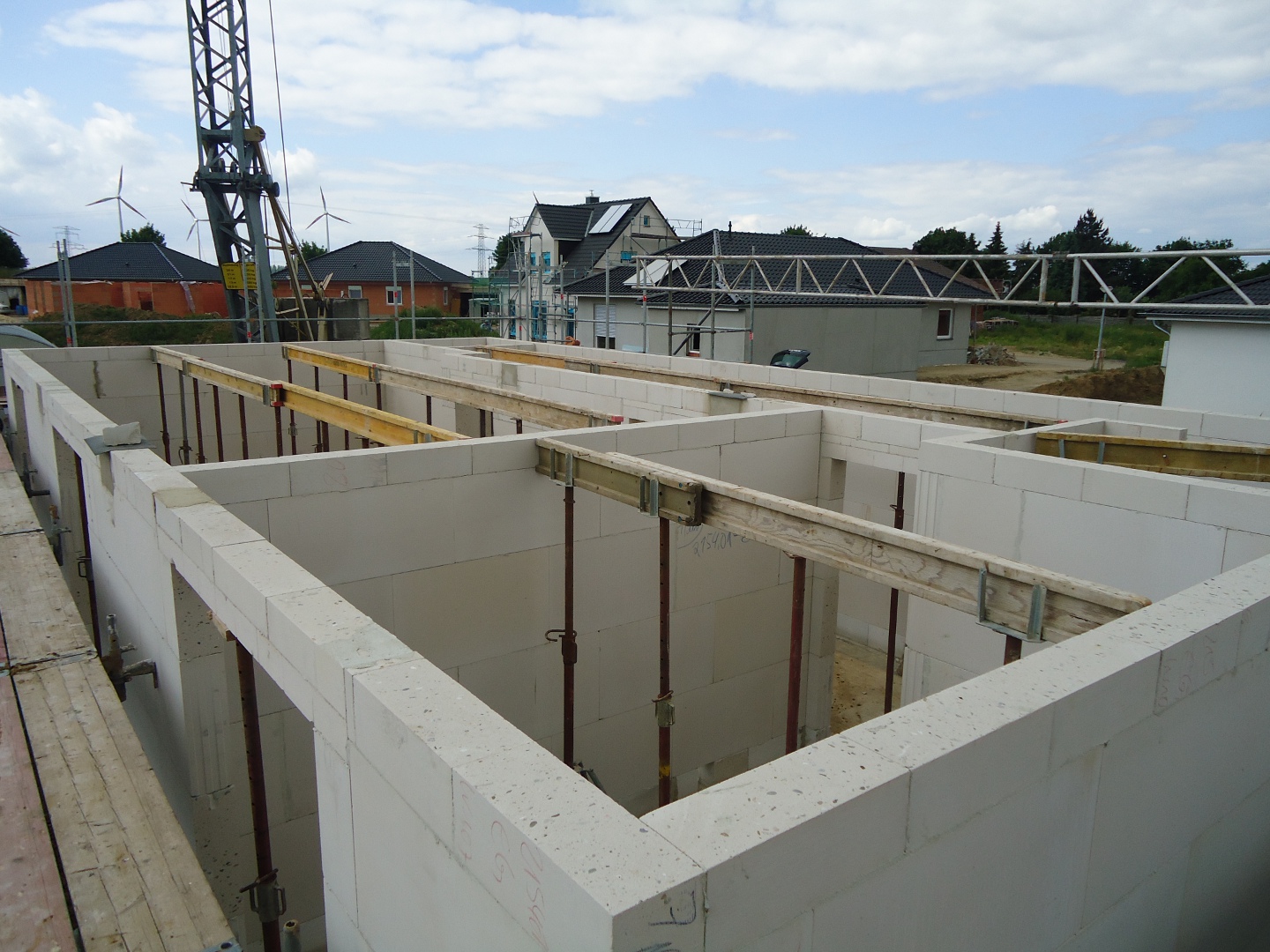 Passivhaus in Salzgitter-Reppner: Rohbau EG