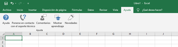Carpeta de Evidencias de Excel : FORMAS DE AYUDA EN EXCEL