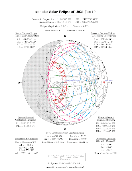 Earth and Space News: Thursday, June 10, Annular Solar Eclipse Is First ...