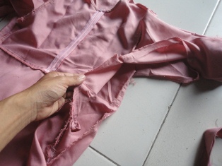 Tutorial permak, membesarkan baju gamis yang kekecilan