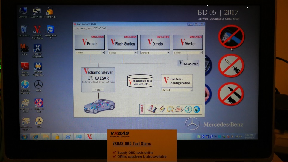 Mercedes benz SD Connect c4 xentry das 2017.3 software Actualizado a ...