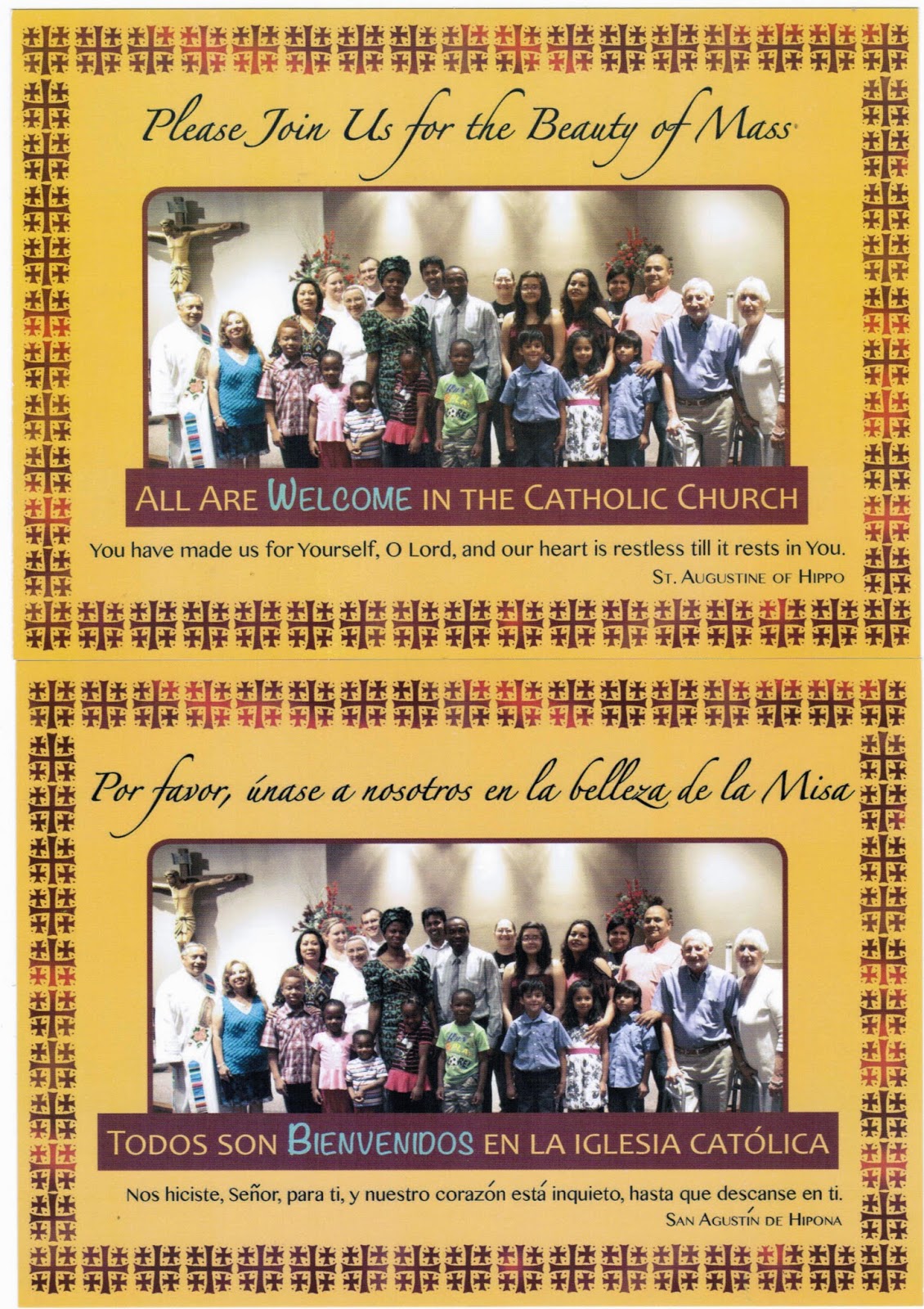 All Are Welcome in the Catholic Church - Todos Son Bienvenidos en la ...