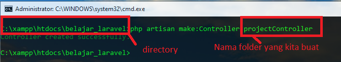 Cara Membuat Controller pada laravel - kecebongtamfan.blogspot.com Cara Membuat Controller pada laravel - kecebongtamfan.blogspot.com