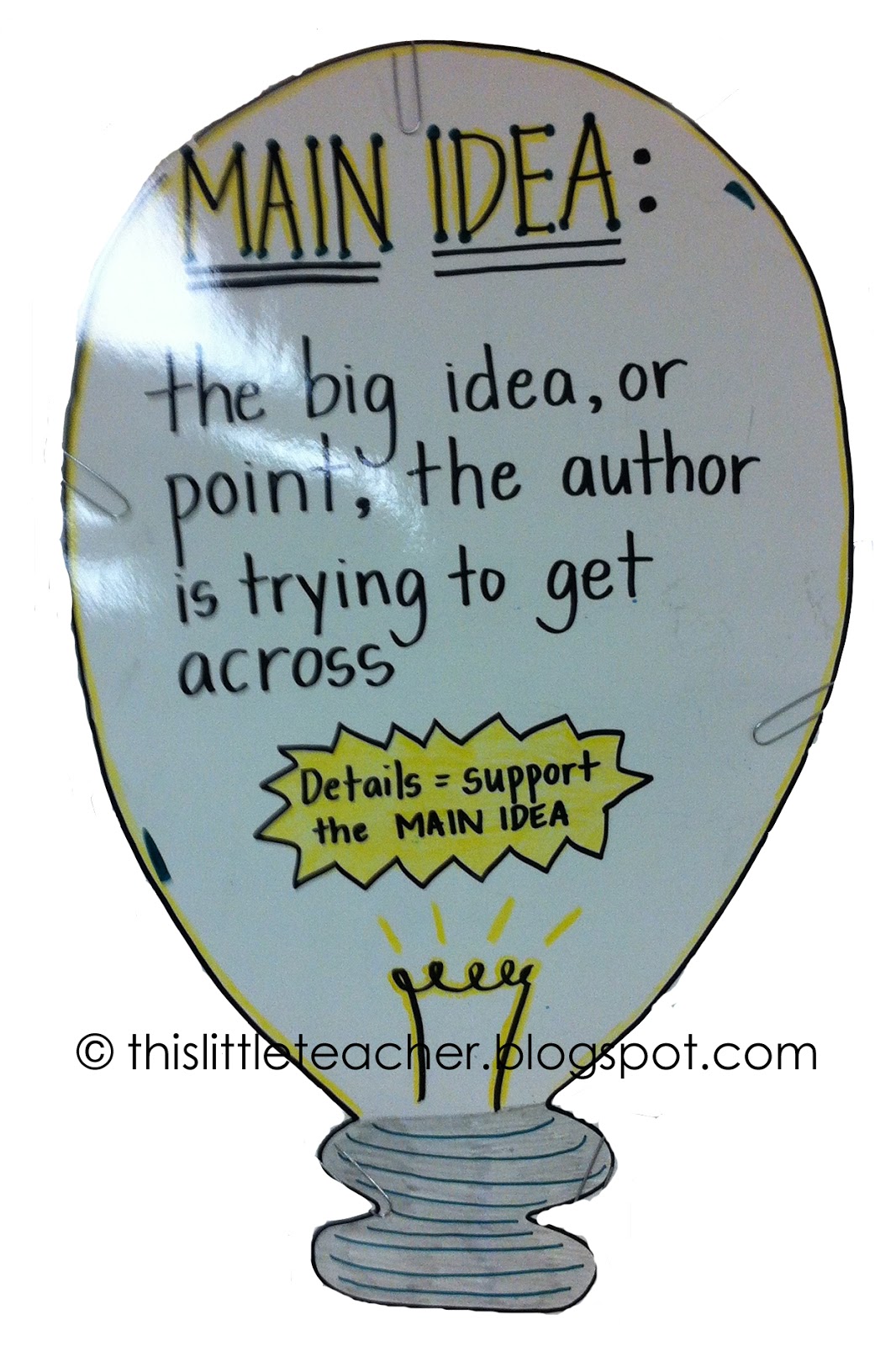 This Little Teacher Main Idea Anchor Chart this-little-teacher-main-idea-anchor-chart