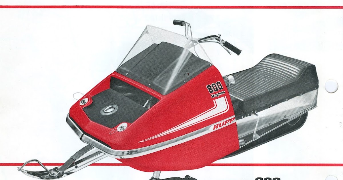 CLASSIC SNOWMOBILES OF THE PAST: 1971 RUPP 800 MAGNUM SNOWMOBILE