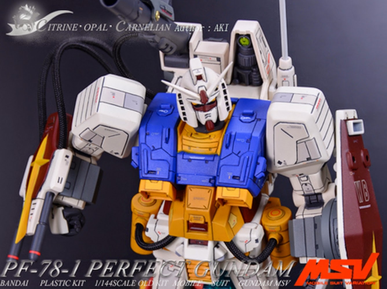 Custom Build: Old Kit 1/144 Perfect Gundam