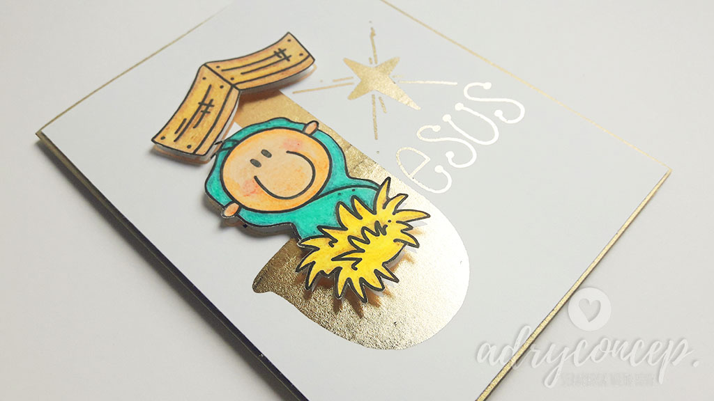 CHRISTMAS CARD "JESUS" - Adry Concep - Scrapbook with Love