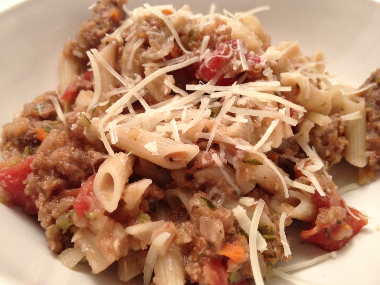 The Full Plate Blog: roasted vegetable and beef pasta sauce (that also ...