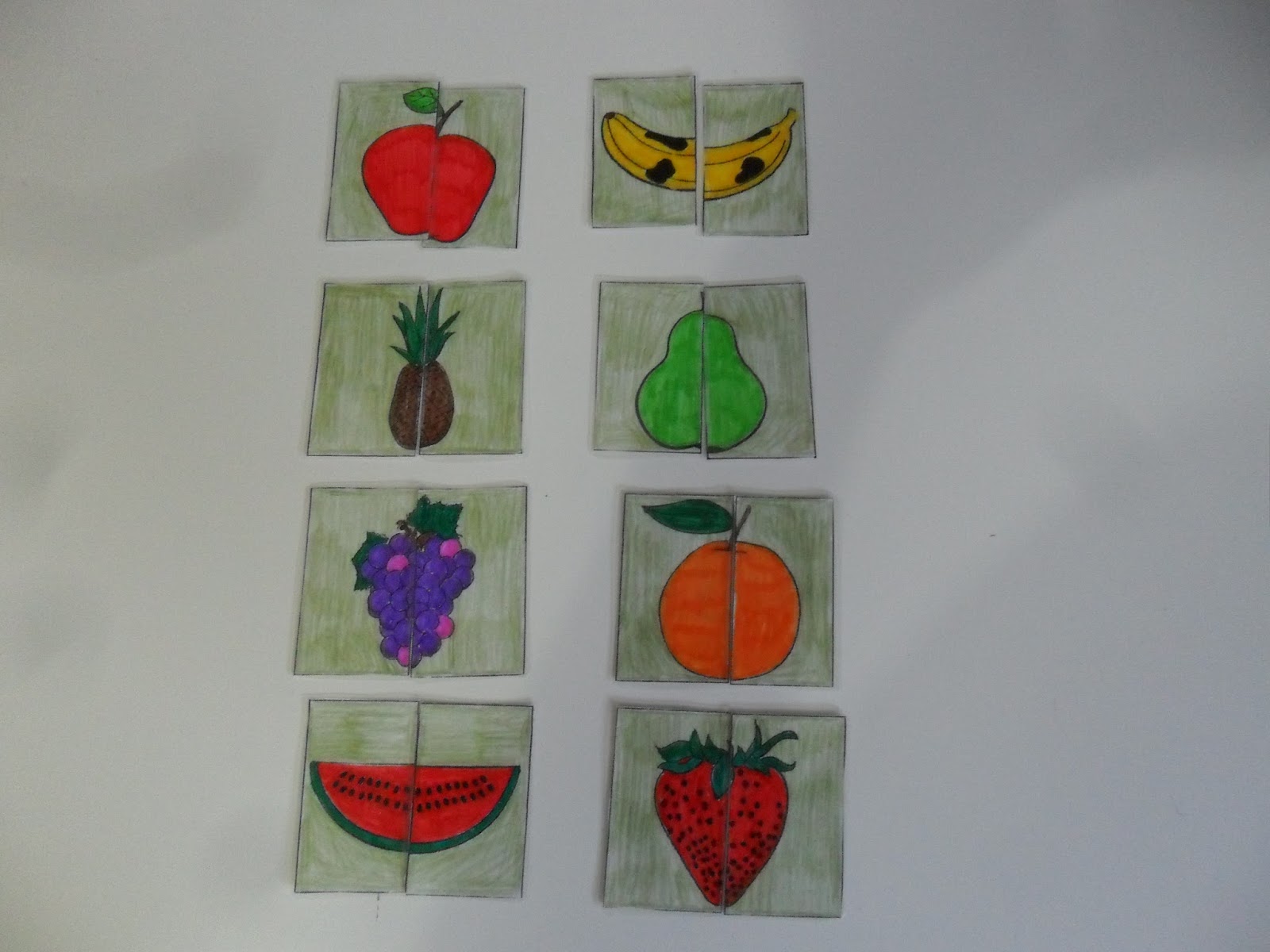 Materiales para Educación Infantil: PUZZLE DE FRUTAS