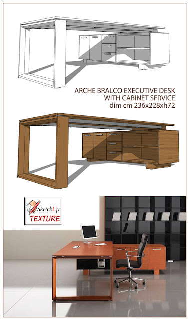 SKETCHUP TEXTURE: 3D MODEL OFFICE FURNITURE