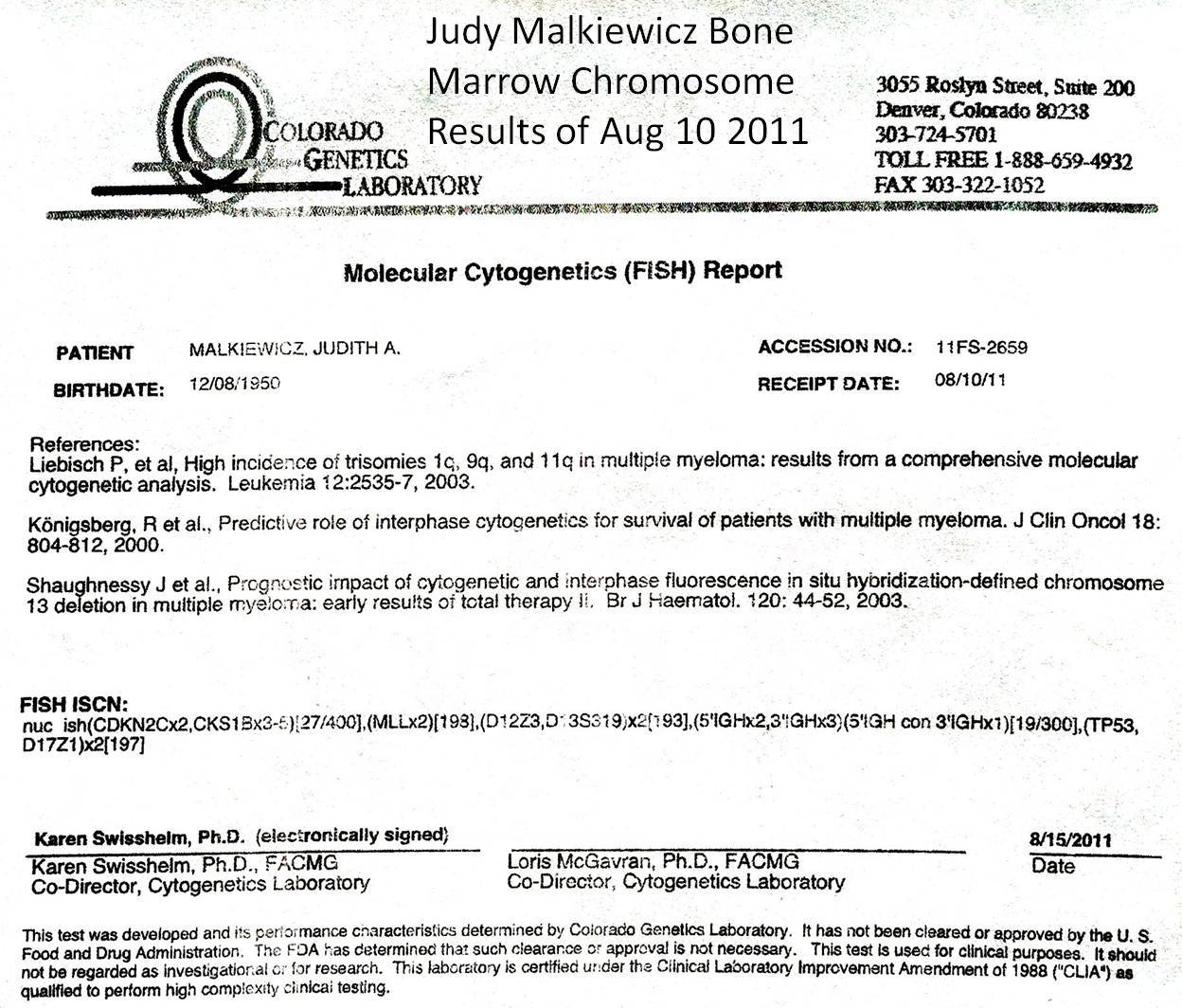 jm's Adventure with Multiple Myeloma: Bone Marrow Biopsy of August 10 ...