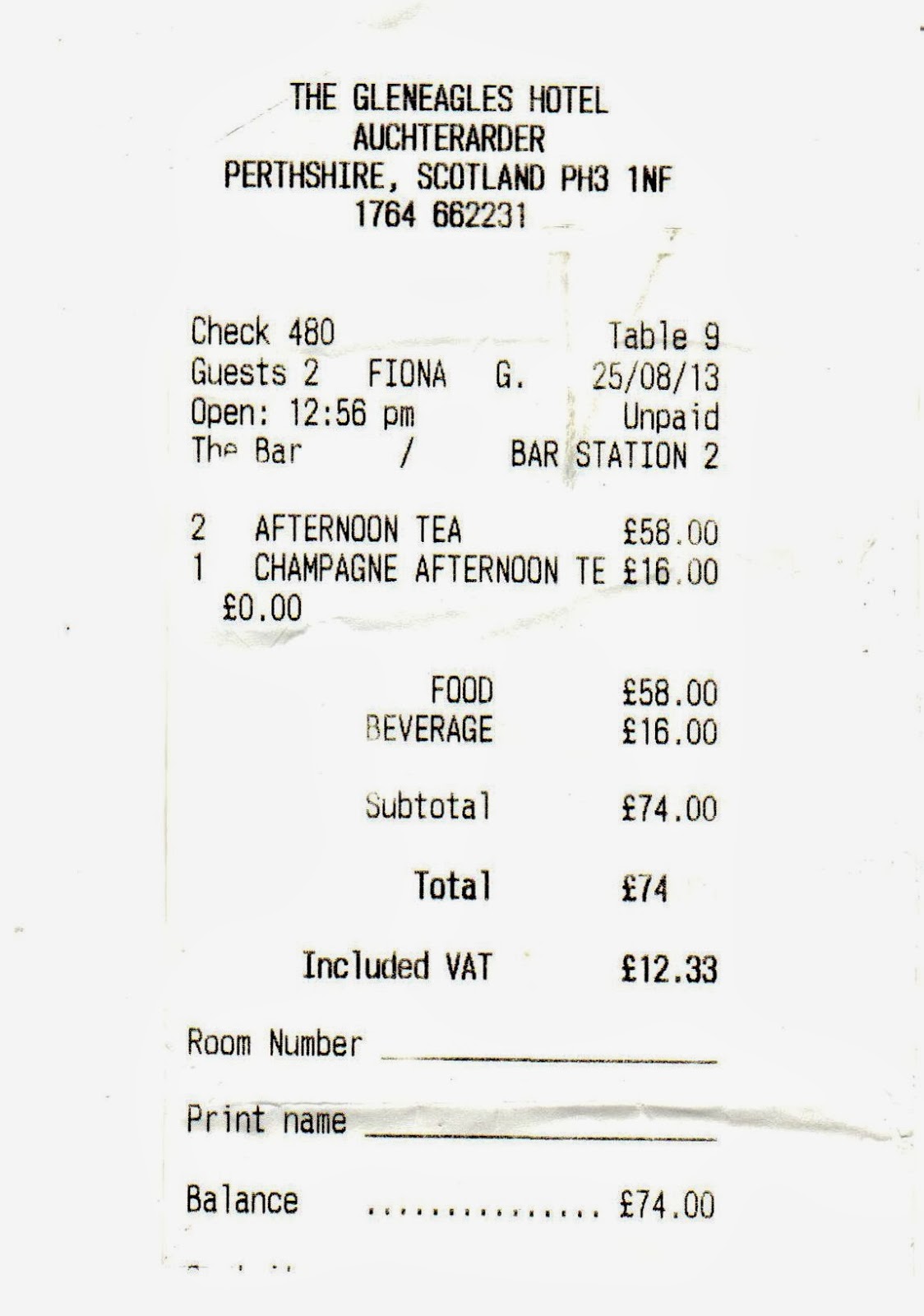 27 Thousand Waves: Perthshire and Gleneagles, Scotland - Day 4