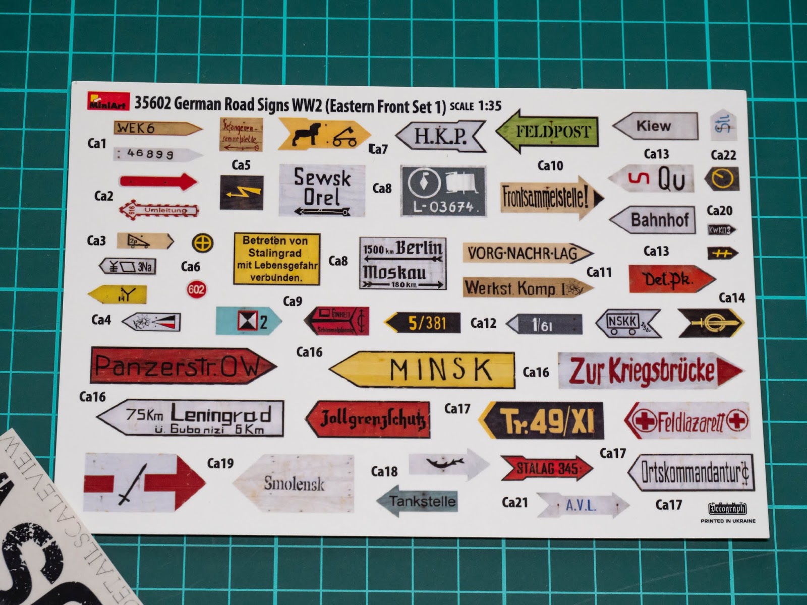 Miniart 1/35 German Road Signs (35602) - DetailScaleView