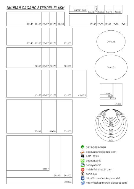 Cetak Stempel Murah 1 Jam Selesai - SAHID PRINTING | Percetakan ...