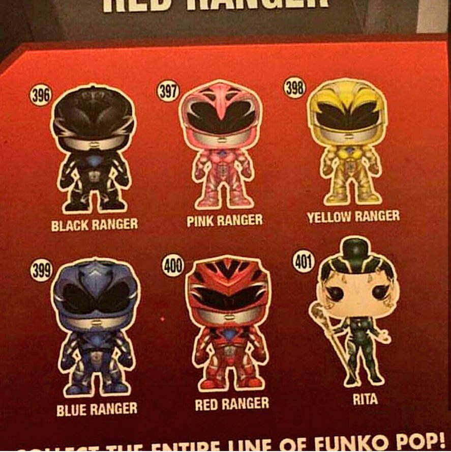Funko do filme de Power Rangers chegam às lojas no ano novo