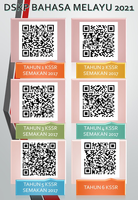 Download / Muat Turun QR Code DSKP 2021 Semua Matapelajaran Sekolah Rendah