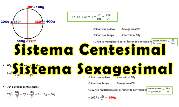 SISTEMA SEXAGESIMAL Y CENTESIMAL