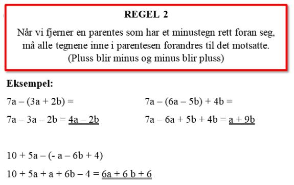 Algebra - å multiplisere et tall med en parentes