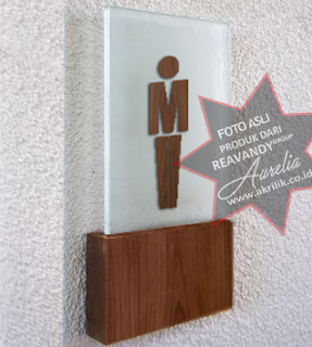 Toilet Signage Sign Custom Pria | ANEKA SIGNAGE