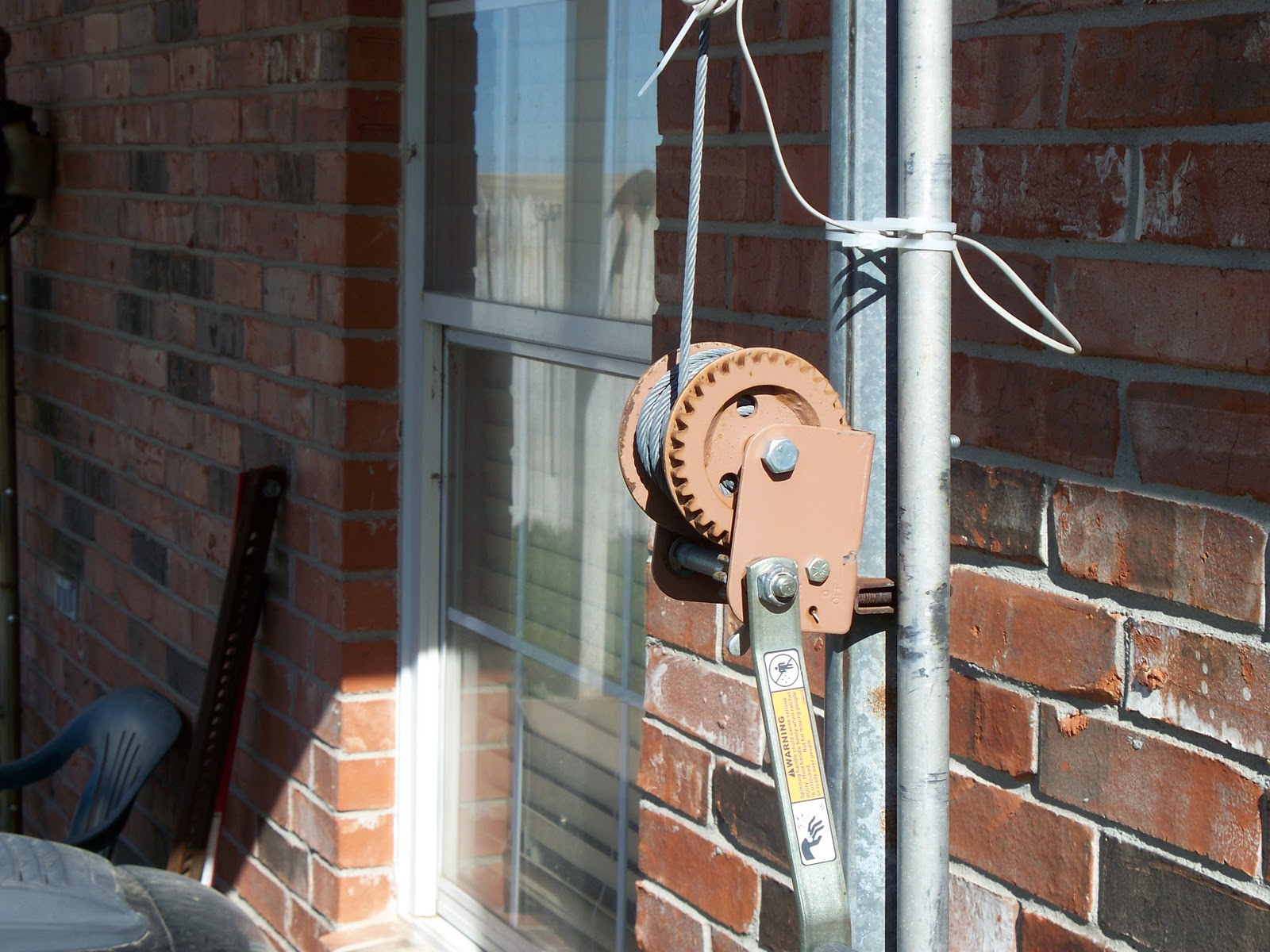 W5ZO: How I designed a winch pulley system for a crank over tower