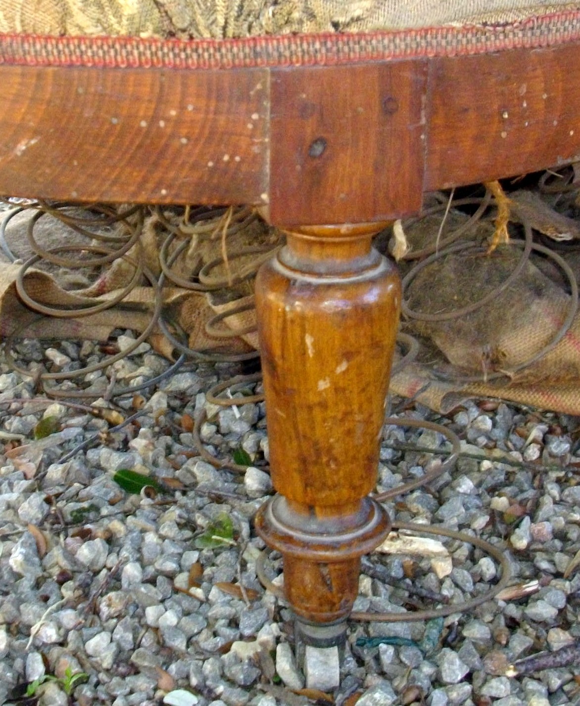 ancienne méridienne noyer d'époque XIXeme banquette fauteuil empire ...