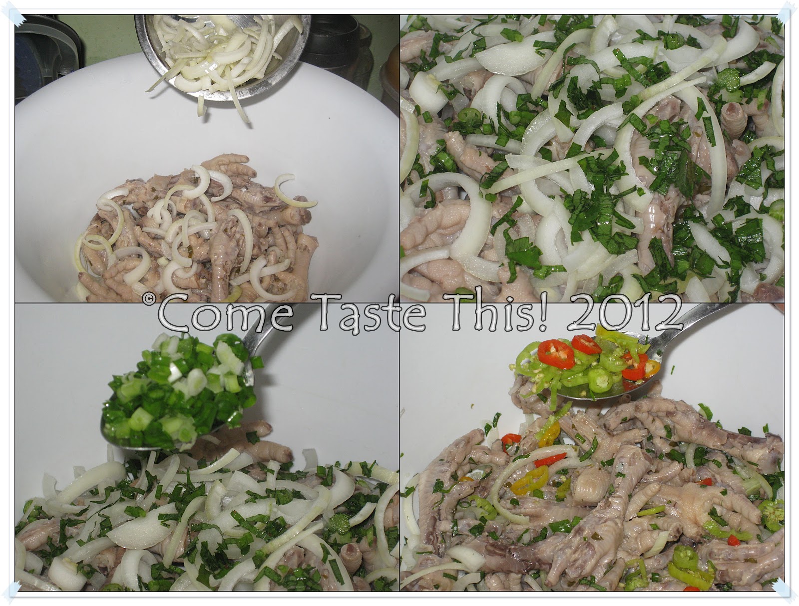 Come Taste This!: Strutters! (A Chicken Foot Souse)