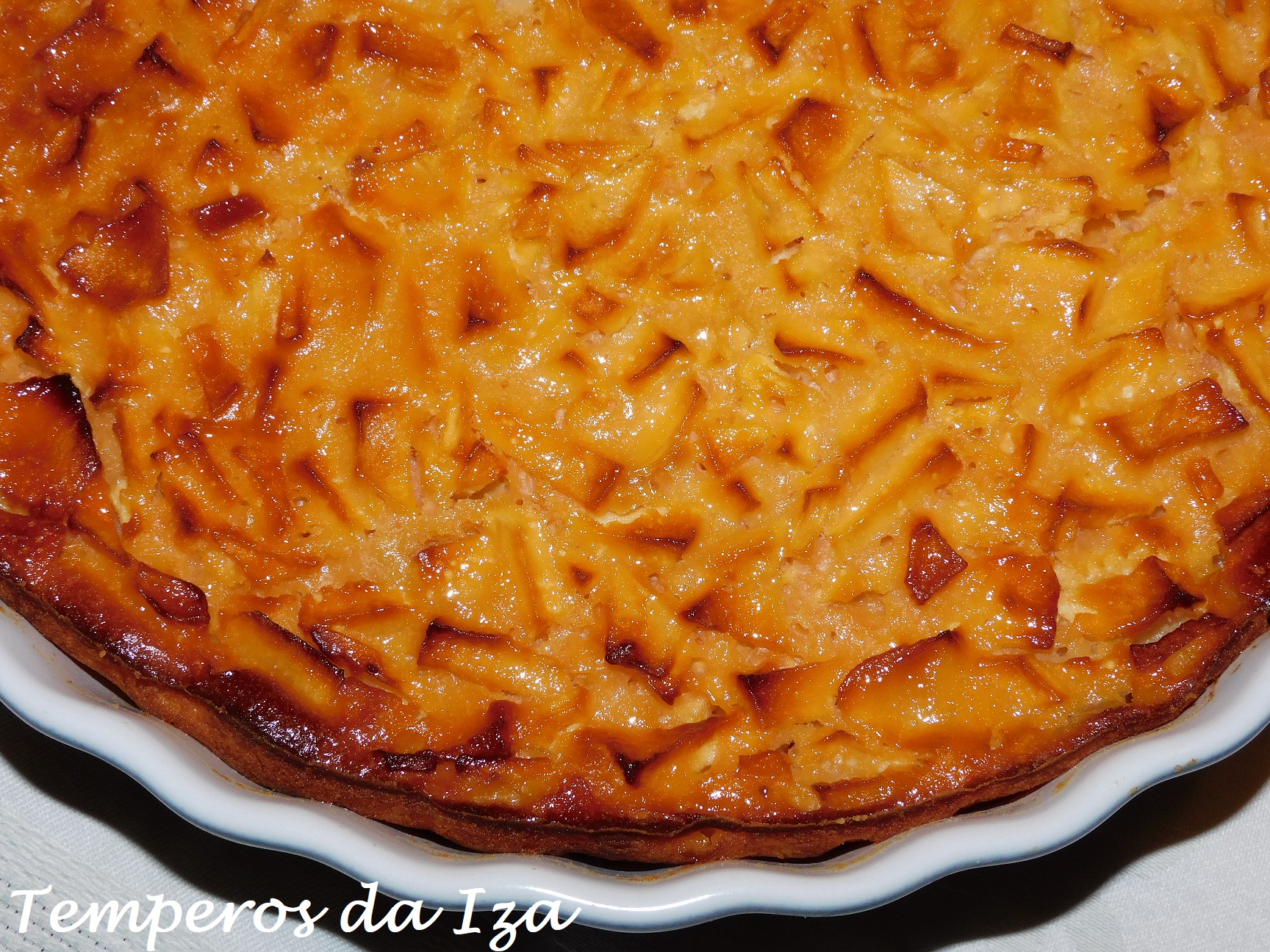 Temperos da Iza: Queijada de Iogurte e Maçã